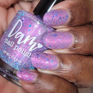 Amy - Pink Reflective Nail Polish - Glitter Nail Polish - Survivor ...