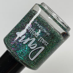 Permit to Hermit - Teal Flakie Nail Polish - Green Reflective Glitter - Home Sweet Home Trio ...