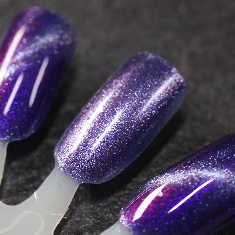 Grand Celebration - Purple Shimmer Magnetic Nail Polish - 10th ...