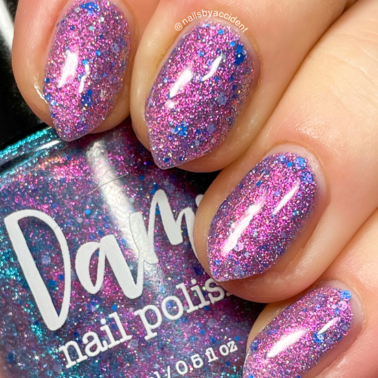 Amy - Pink Reflective Nail Polish - Glitter Nail Polish - Survivor Ser ...