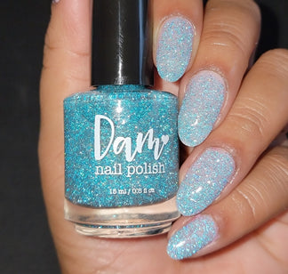 Joker - Light Blue Holographic Reflective Glitter Nail Polish | Dam ...