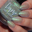 Have Fun. Be Weird. - Green Blue Shimmer - Silver Reflective Nail Poli ...