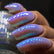 Have Fun. Be Weird. - Green Blue Shimmer - Silver Reflective Nail ...