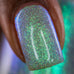 Have Fun. Be Weird. - Green Blue Shimmer - Silver Reflective Nail Poli ...