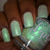 Have Fun. Be Weird. - Green Blue Shimmer - Silver Reflective Nail Poli ...
