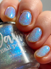 Have Fun. Be Weird. - Green Blue Shimmer - Silver Reflective Nail Poli ...